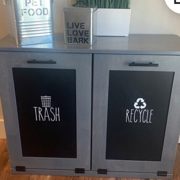 Rae Dunn | Storage & Organization | Trash Recycle Decal Stickers Rae ...